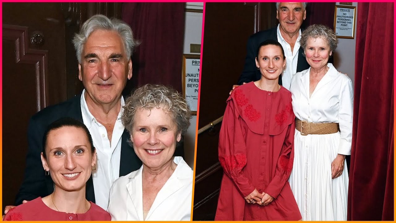 Imelda Staunton is supported by her husband Jim Carter and her ...