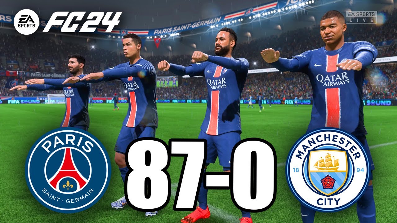 FIFA 24 - RONALDO, MESSI, SPIDER MAN ALL STARS PLAYS TOGETHER | PSG 87 ...