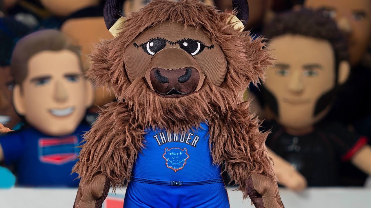 Oklahoma City Thunder Rumble 20" Mascot Jumbo Plush Figure - YouTube