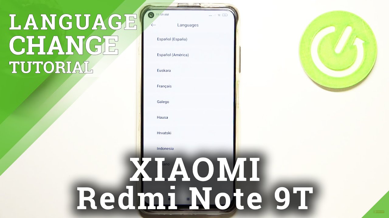 How to Change System Language in XIAOMI Redmi Note 9T – Change Device ...