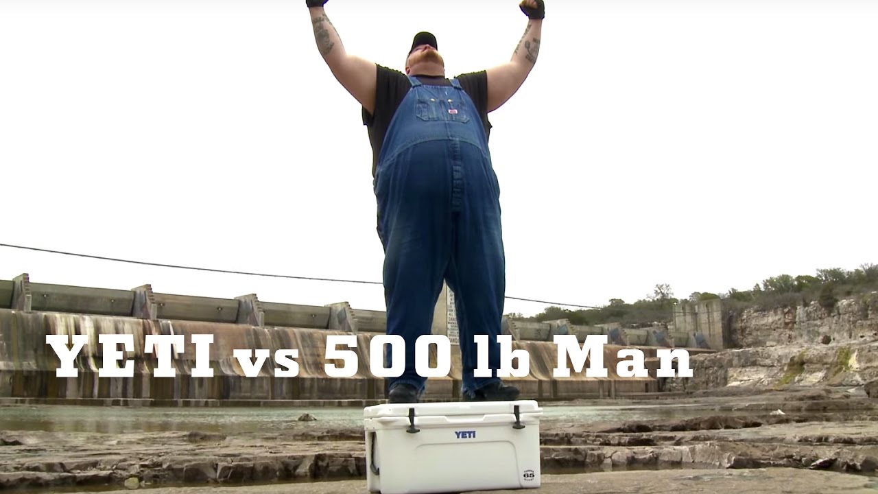 YETI Coolers - YETI vs. 500lb Man - YouTube