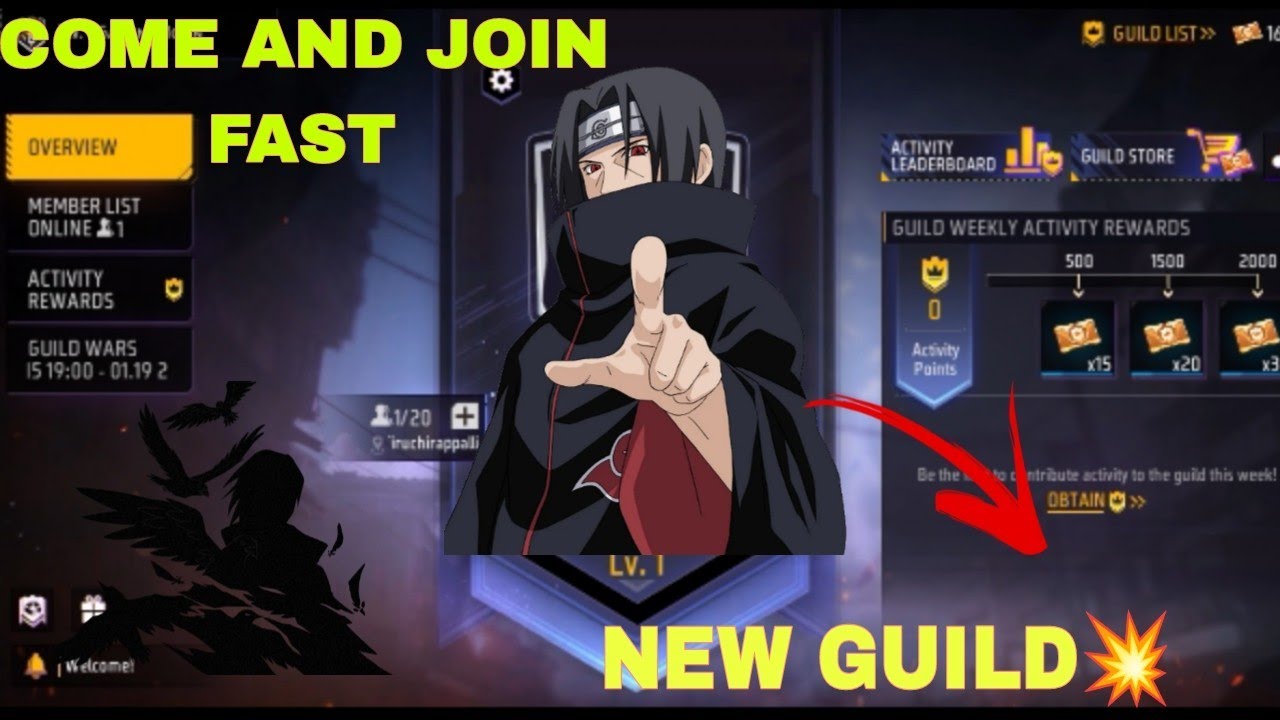 NEW GUILD START PANNIYACHI MAKKALEYY 💥🙌|COME AND JOIN FAST 🙌🔥# ...