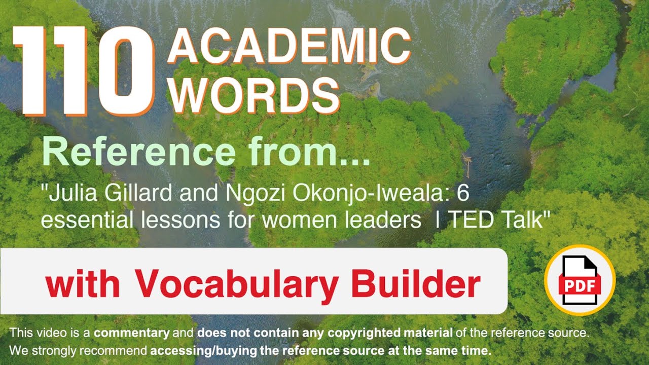 110 Academic Words Ref from "6 essential lessons for women leaders ...