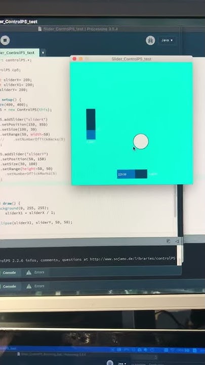 Processing controlP5 - YouTube