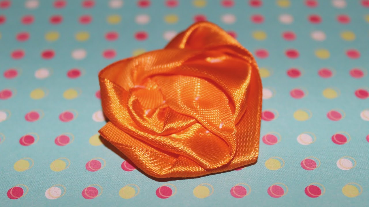 DIY Ribbon Roses Hair Accessories | HairBraidsAndMore - YouTube