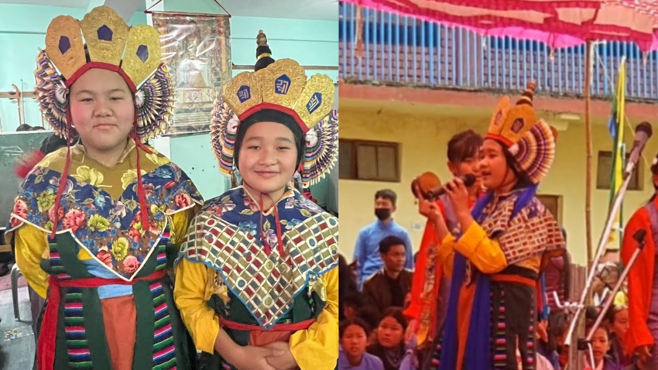 DON'T MISS YANGDON'S FIRST EVER LHAMO PERFORMANCE || Samdong Rinpoche's ...