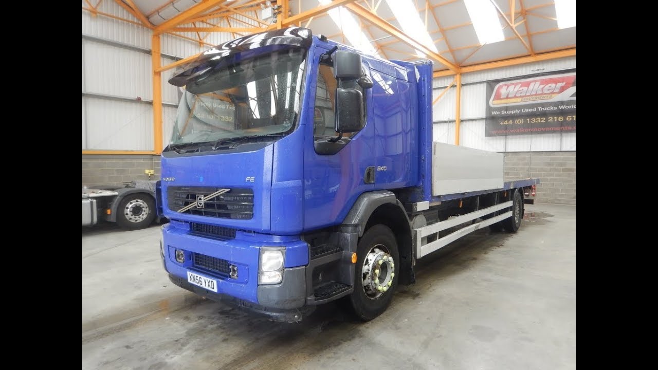 VOLVO FE 240 4X2 18 TONNE FLATBED - 2006 - KN56 YXD - YouTube