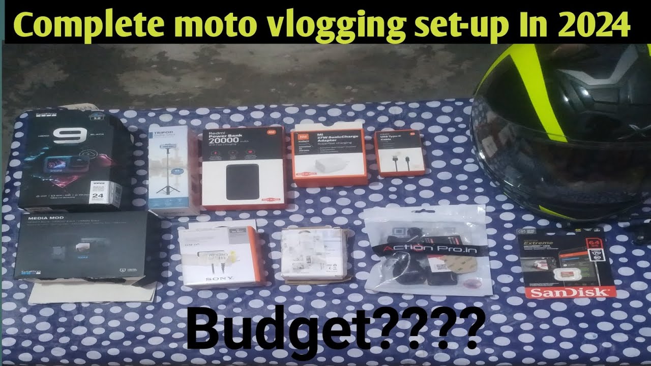 Complete moto vlogging set-up in 2024 # Minimum Budget Video# - YouTube
