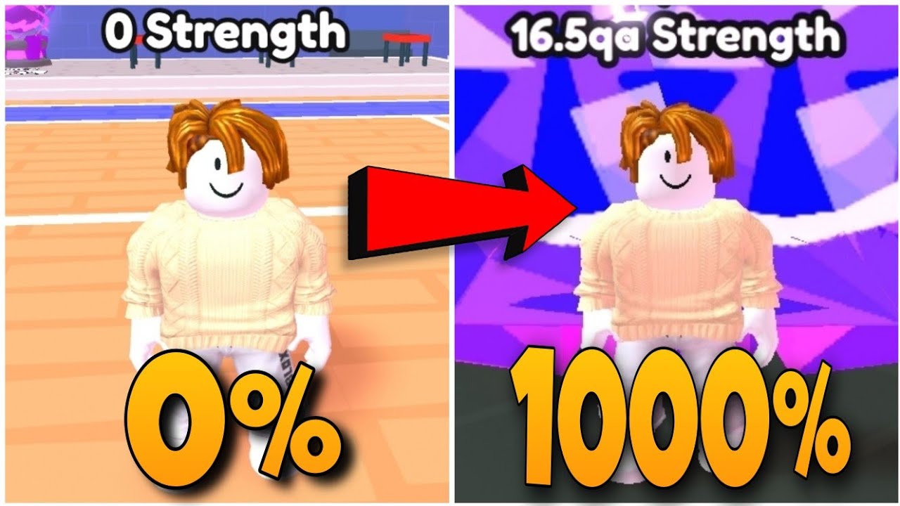 Arm Wrestle Simulator - Speedrun - SUPER REBIRTH: 0% to 1000% STRENGTH ...