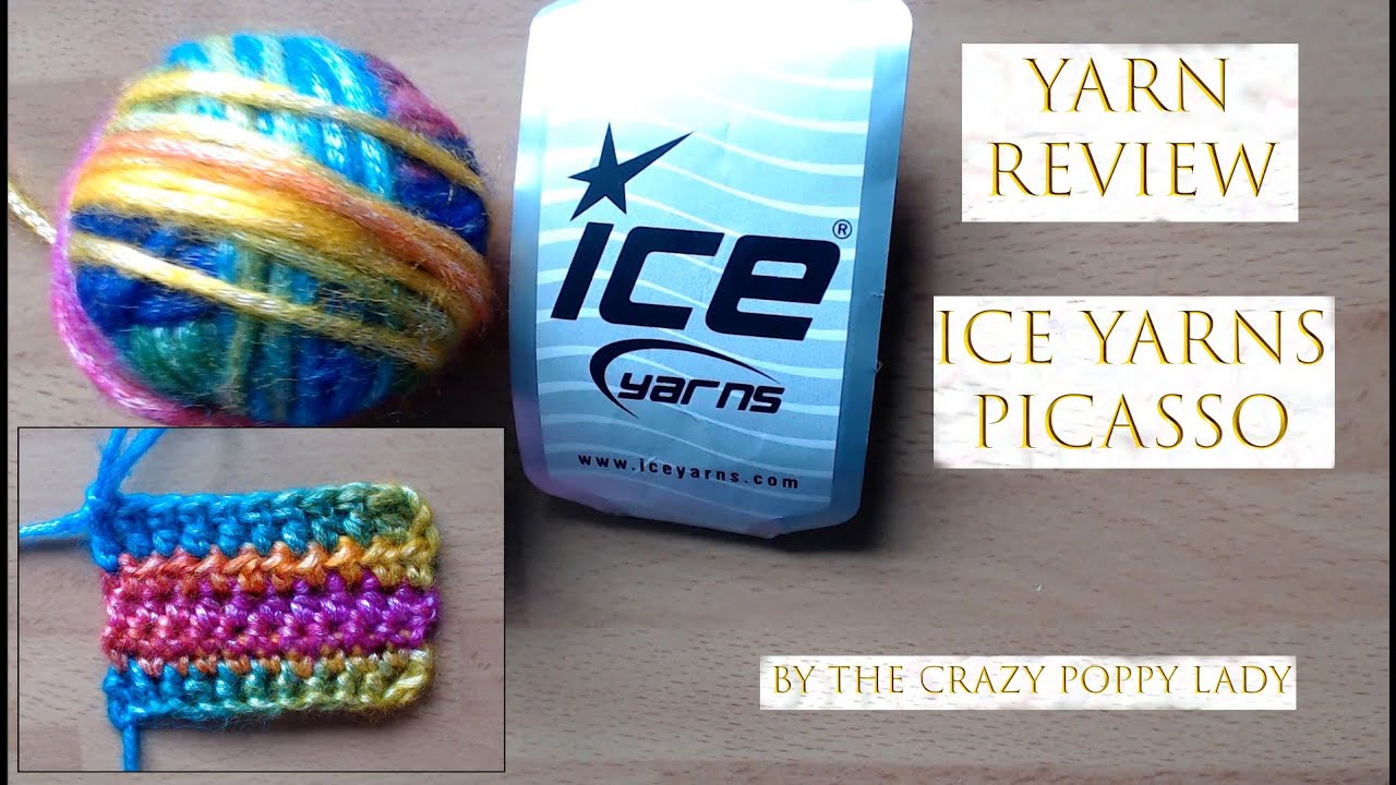 Yarn review- ice yarns picasso - YouTube
