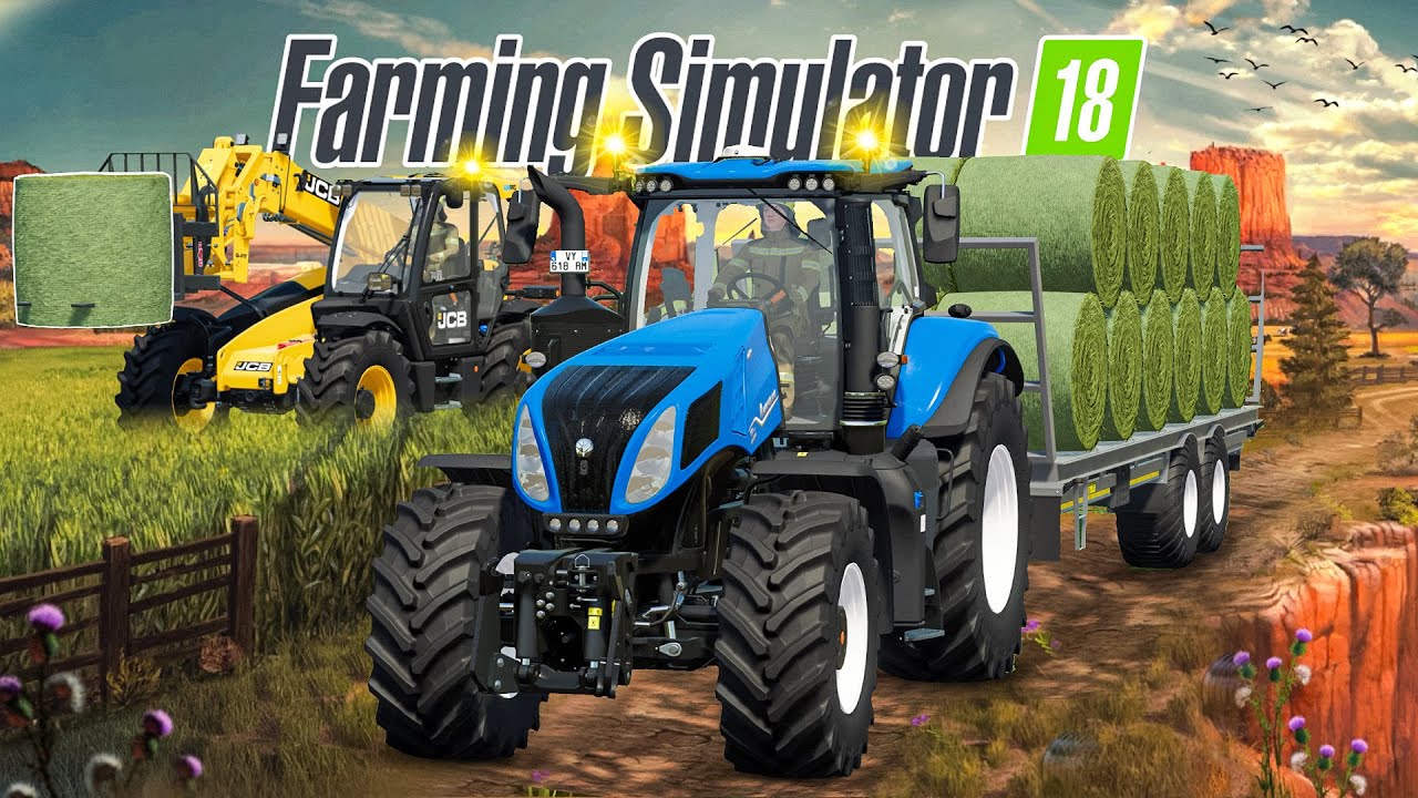 Grass Roll Bales With New Holland In Fs18 | Fs18 Multiplayer ...