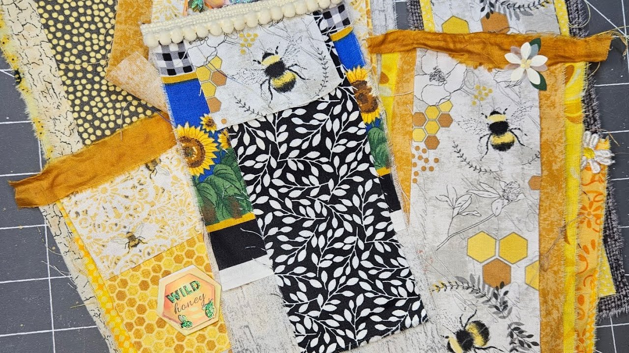 Fabric flips for our new journal - YouTube