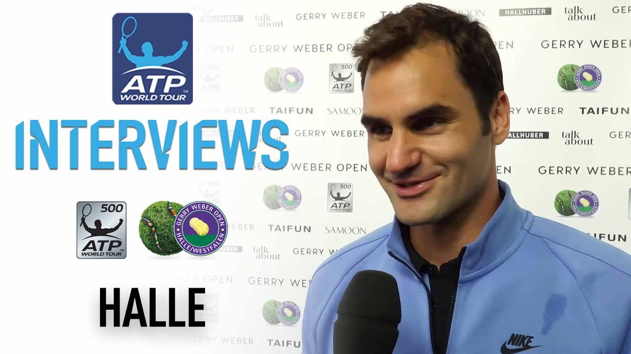 Roger Federer On 'Cloud Nine' After Ninth Halle Title 2017 - YouTube