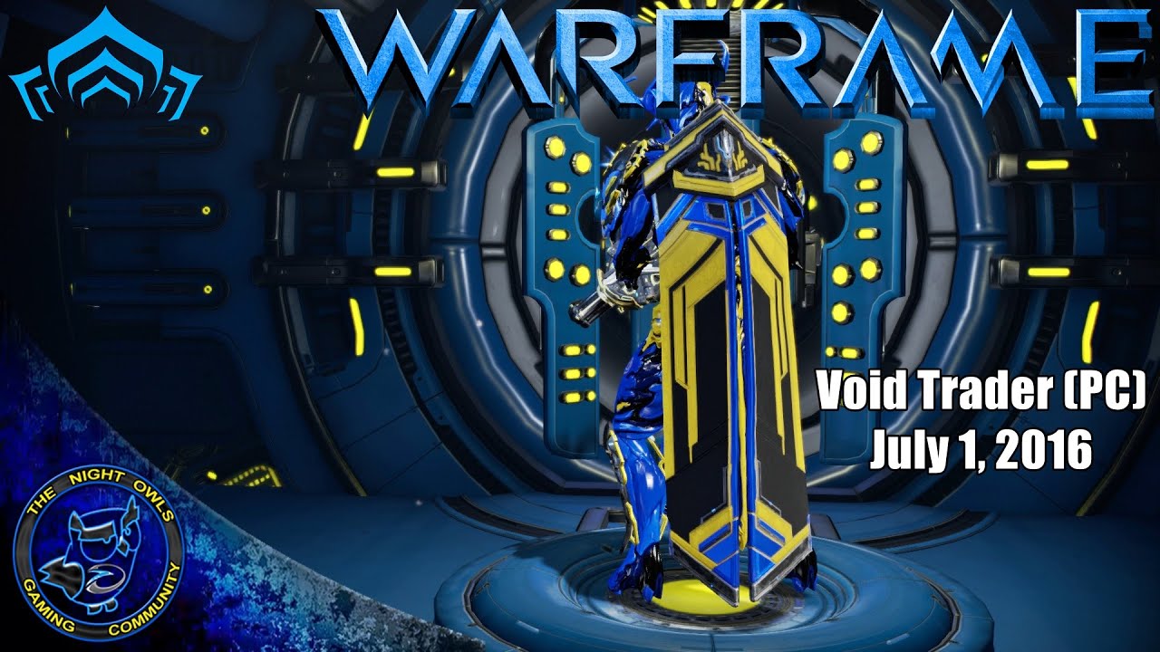 Warframe (PC): Void Trader 7-1-2016 | Ki'Teer Diax Syndana - Fashion ...