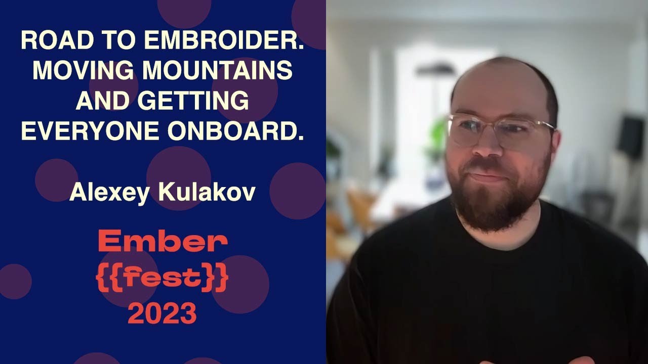 Road to Embroider. Moving mountains and getting everyone onboard ...