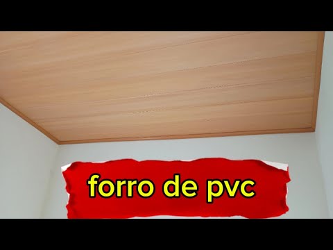 como fazer forro de pvc passo a passo - YouTube
