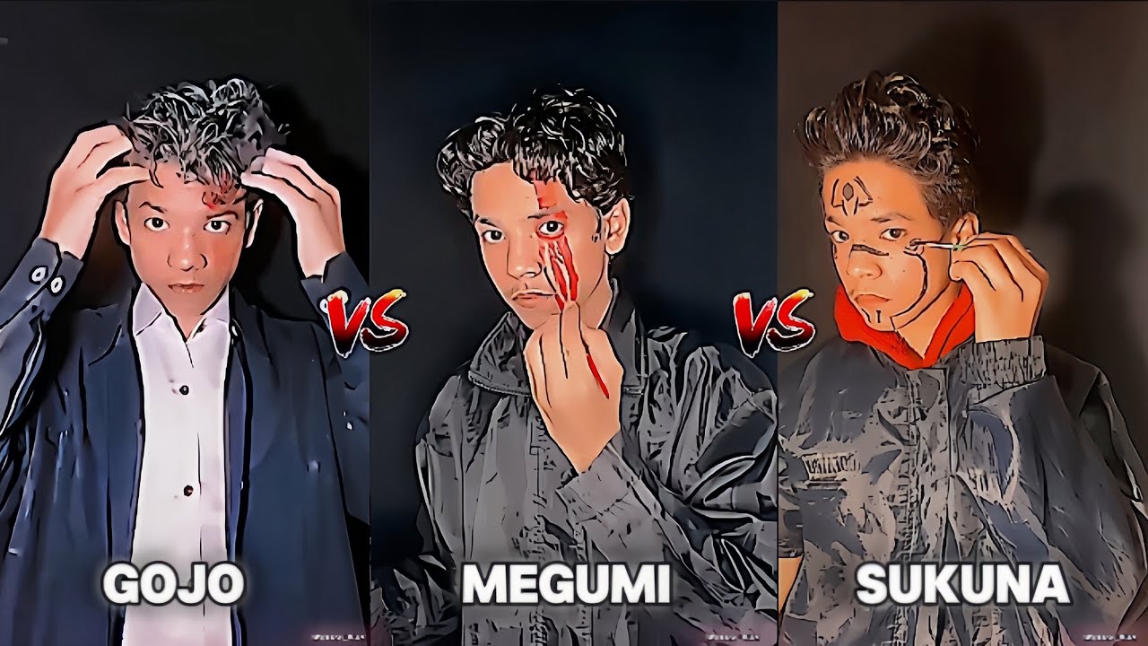 Gojo Vs Megumi Vs Sukuna Live Action | Gojo Vs Megumi Vs Sukuna Cosplay ...
