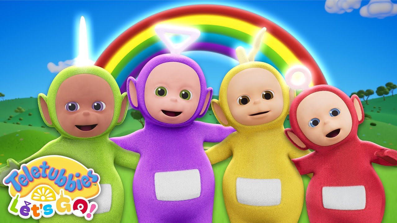 Tiddlytubbies | BIG Colorful Rainbow! PRIDE 💜💚💛 ️ Teletubbies Let's Go ...