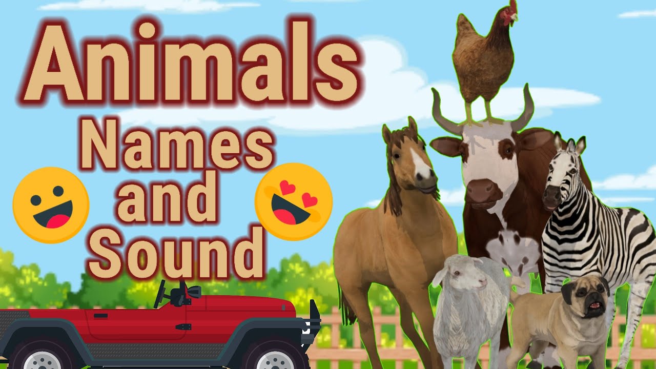 Learn Farm Animal Names and Sounds for Kids | Farm Animal Names and ...