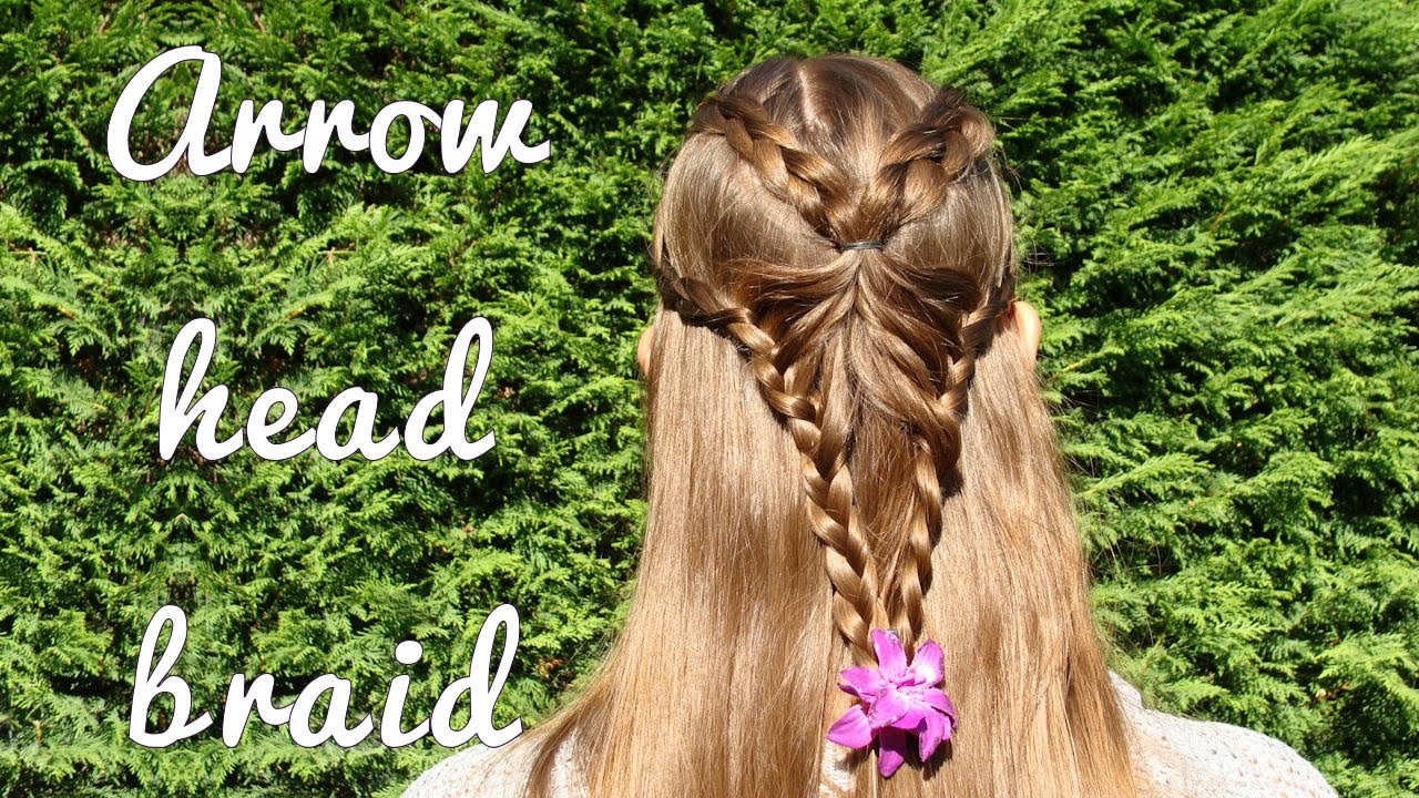 DIY Arrow head braid tutorial - YouTube