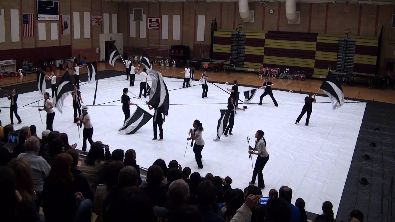 Dublin High School Color Guard Performance Jan 2014 - YouTube