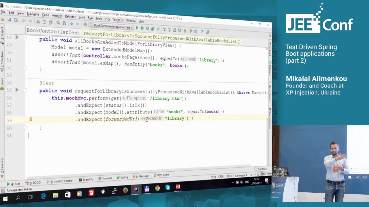 Test Driven Spring Boot applications, part 2 (Mikalai Alimenkou ...