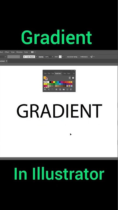 How To Add Gradient To Text- Illustrator Tutorial #shorts #short - YouTube
