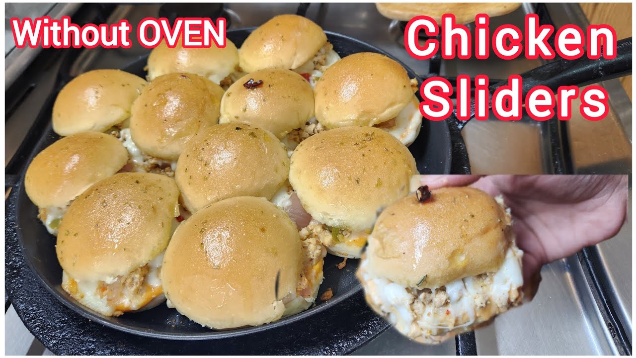 Chicken Sliders Recipe | Homemade Cheesy Chicken Sliders | Chicken ...