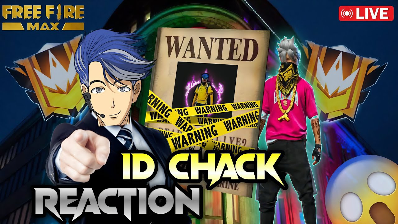 FREE FIRE UID CHECK😱 REACTION AND GAMEPLAY HARSH LIVE FF || # ...