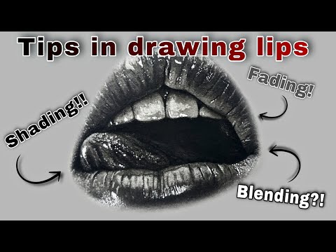 how to draw realistic lips - EASY STEP BY STEP TUTORIAL - YouTube