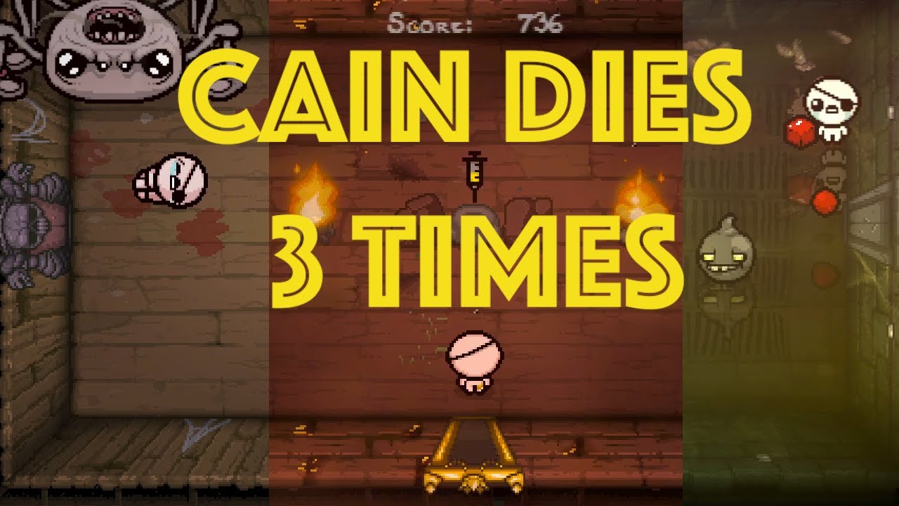 Cain[Cain DIES 3 Times 😱 ] TBoI : Repentance - YouTube