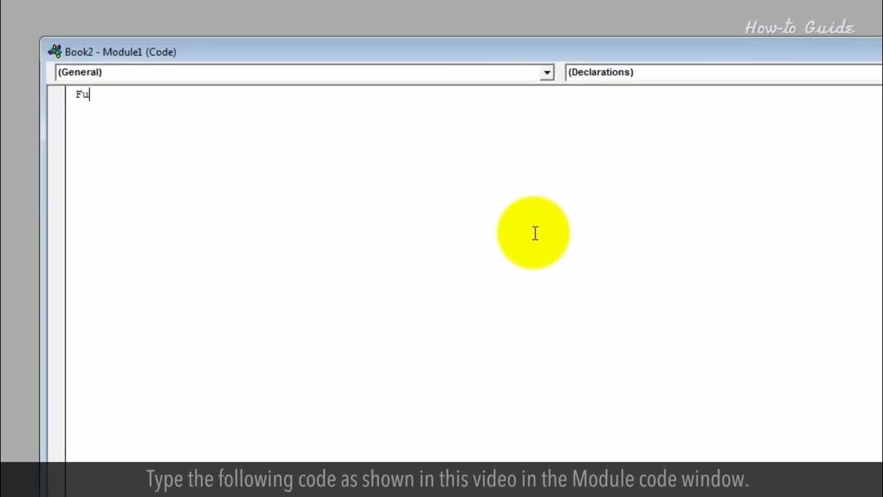 How to Create a User Defined Function in Microsoft Excel :Tutorial ...