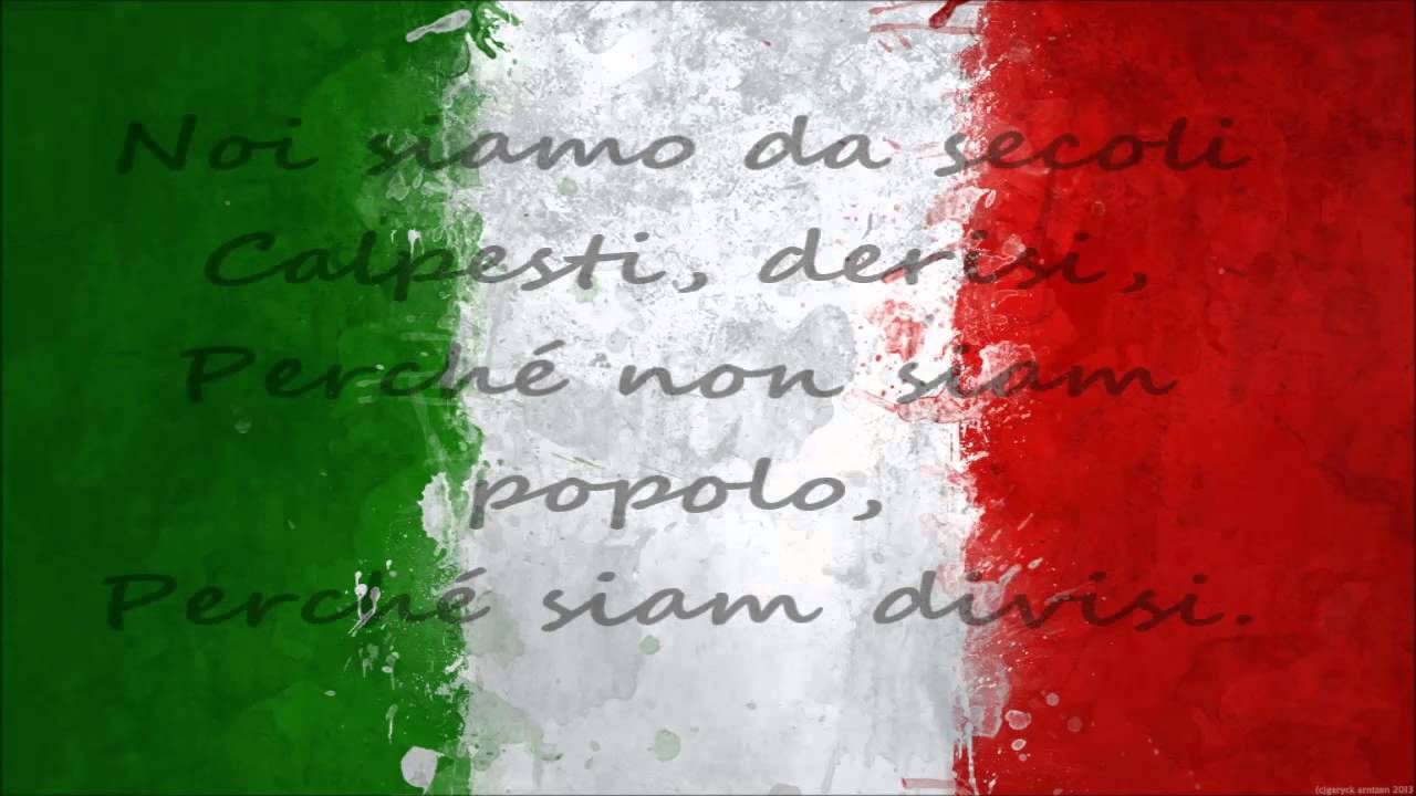 INNO D' ITALIA con testo e cantato [Italian Anthem by Mameli] - YouTube