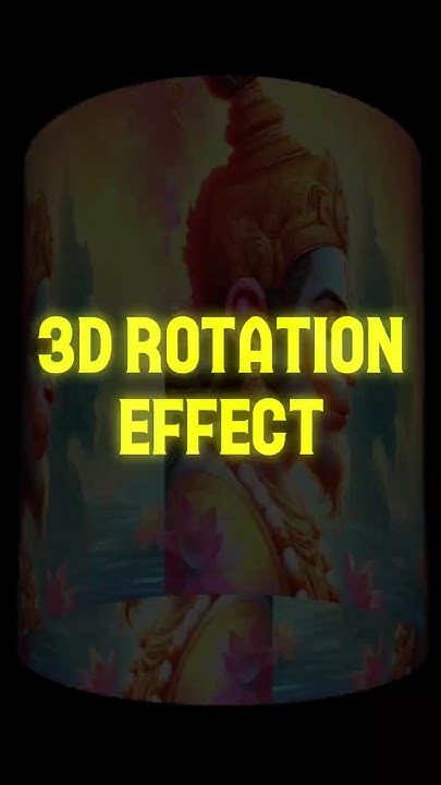 How to Create 3D Rotation Effect in After Effect. #Flickereffect #Aftereffect #editing - YouTube