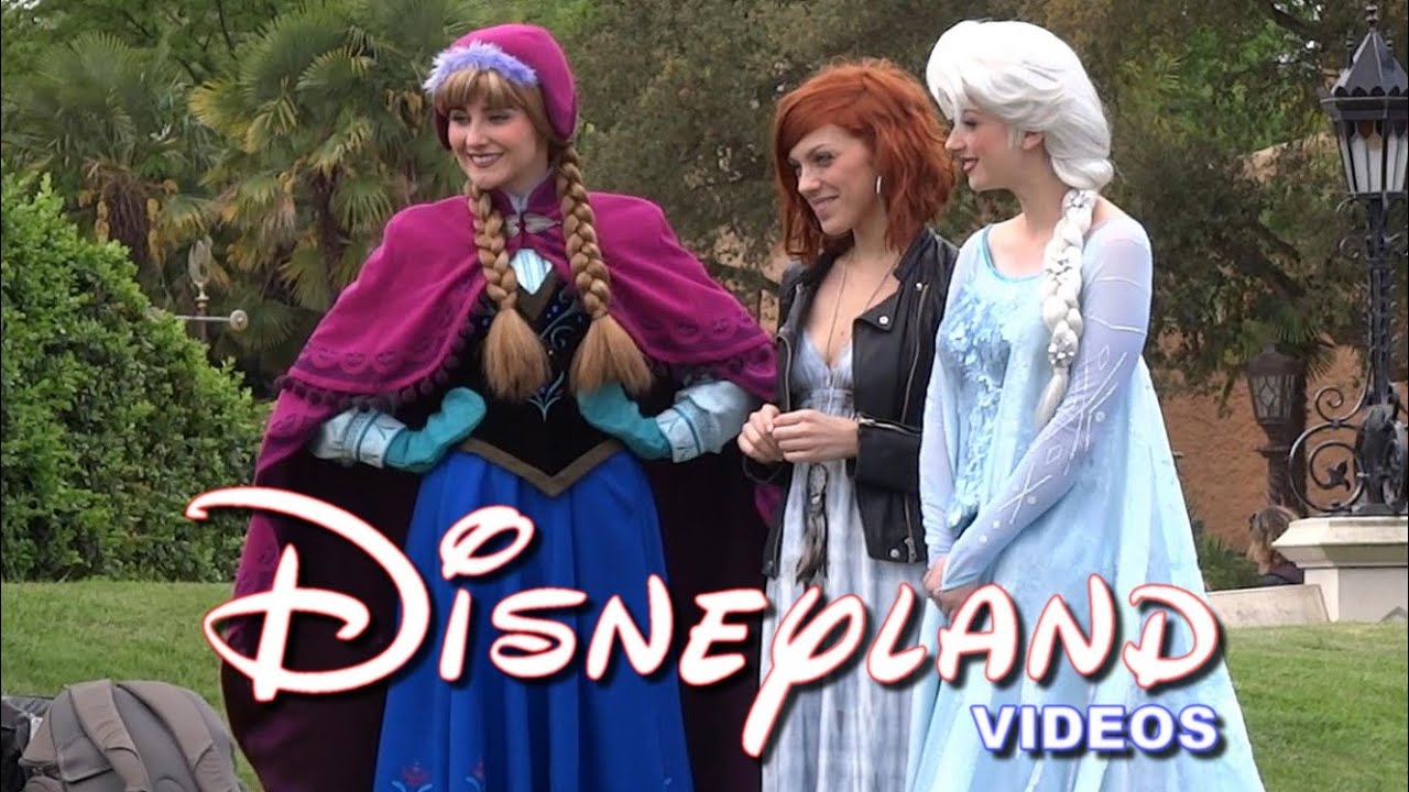 Anaïs Delva, Anna et Elsa (tournage/shooting) - Disneyland Paris 2015 ...
