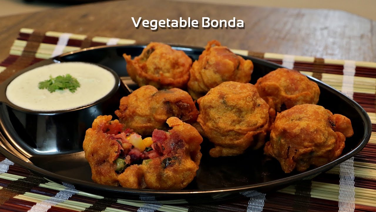 Vegetable Bonda | Gayathri Sivaram's Kitchen - YouTube