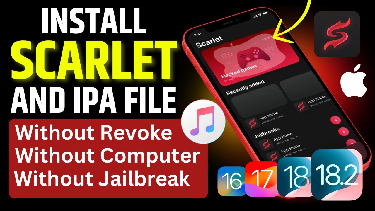 New Way to Install Scarlet on iPhone (iOS 15-18) | Install IPA Files on ...