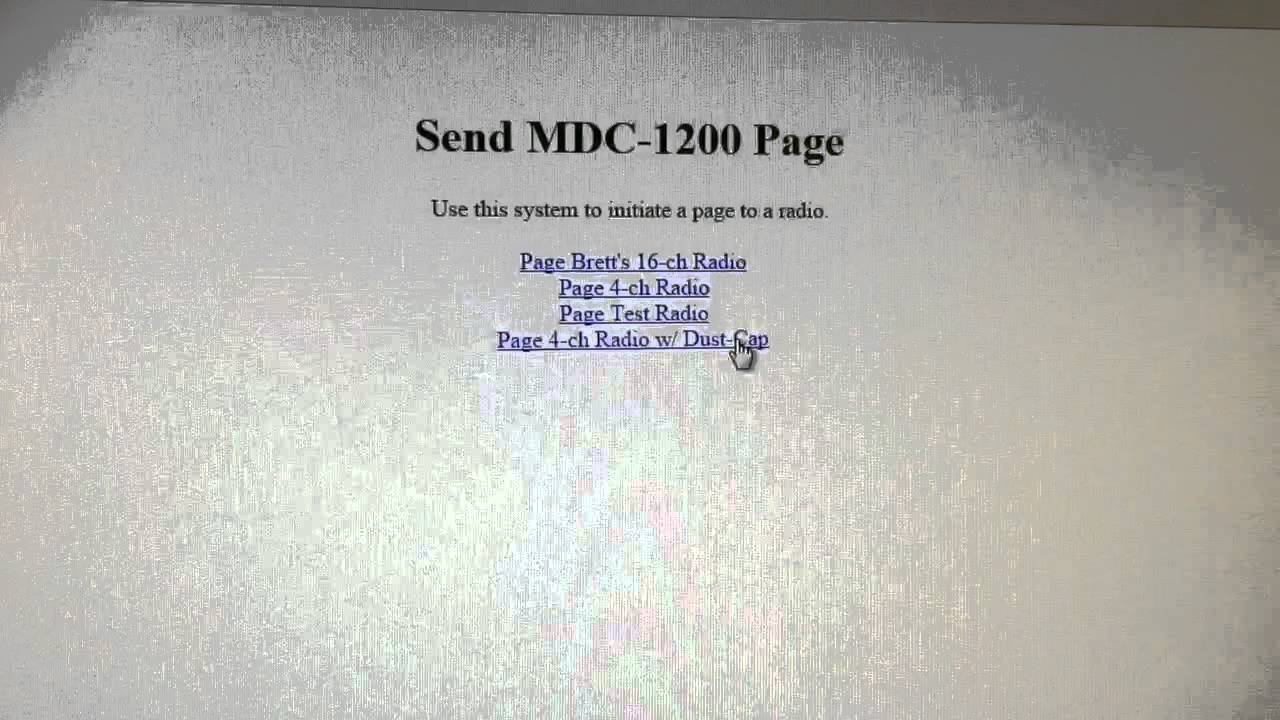App_rpt MDC-1200 Paging via Webpage - YouTube