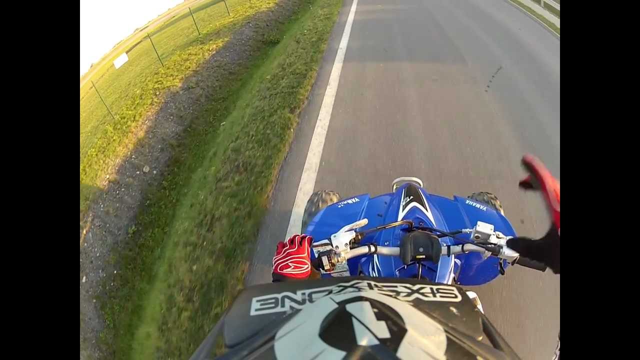 ATV Crash Yamaha YFZ 450 - YouTube