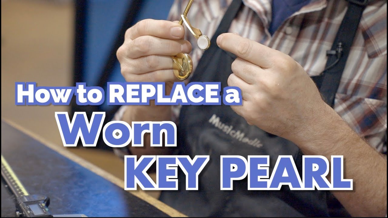 Replace a Worn Key Pearl on Saxophone - YouTube