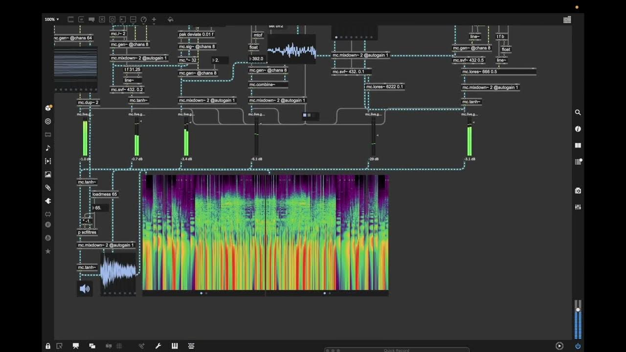 some sounds - max/msp patch - YouTube