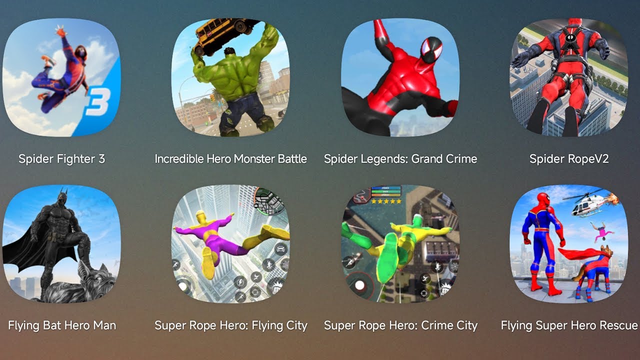 Spider Fighter 3,Incredible Hero Monster Battle,Spider Legends Grand ...