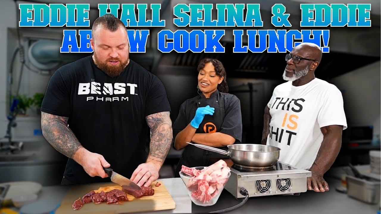 Eddie Hall and Eddie Abbew Cook Lunch! #cooking - YouTube
