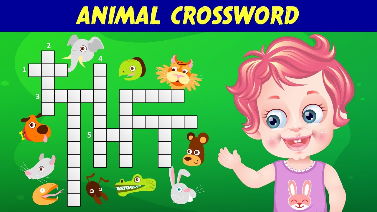 Crossword Puzzles with Baby Find the Puzzle | Guess the word | Kids ...