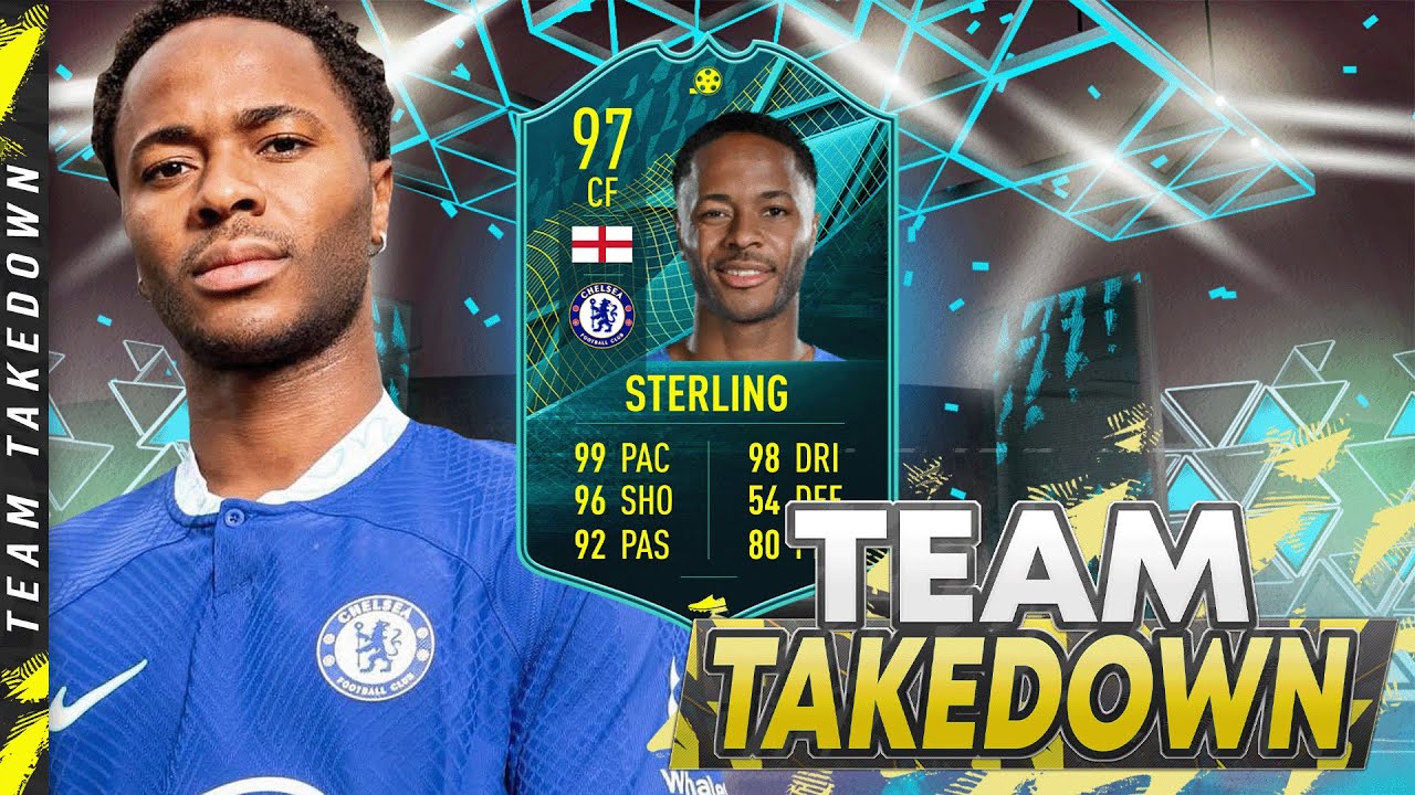 97 Chelsea CF Raheem Sterling Team Takedown!!! - YouTube