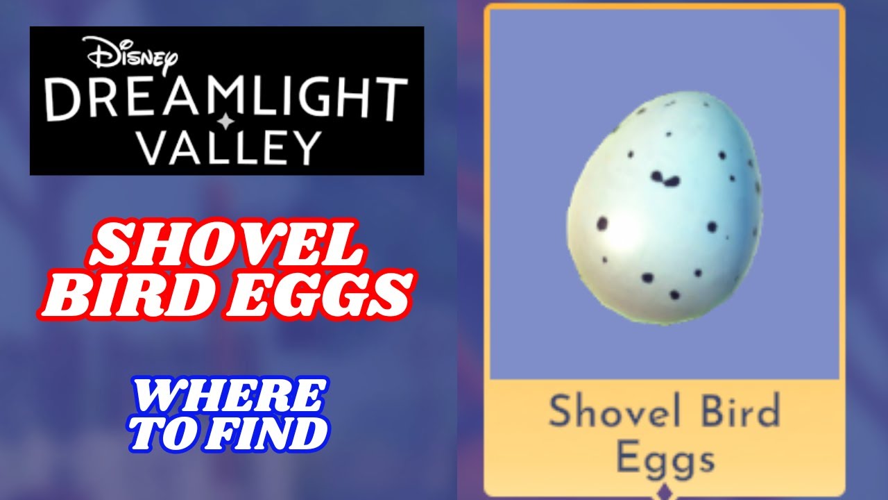 Shovel Bird Eggs (Where to find) - Disney Dreamlight Valley - YouTube