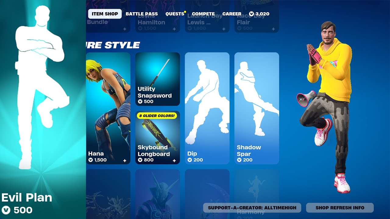 Evil Plan Emote + The Witcher | Fortnite Item Shop 3-2-2024 - YouTube