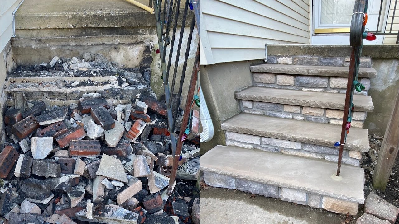 How To Tear Down and Rebuild Front Steps - YouTube
