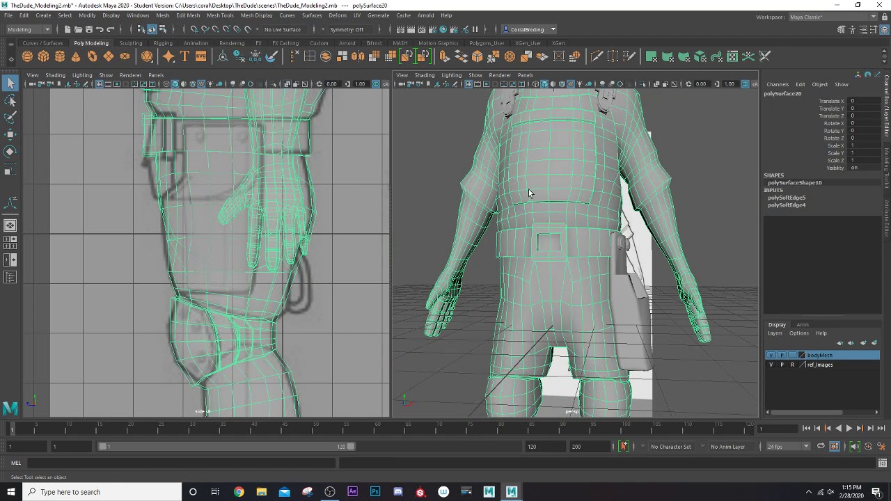 Tutorial: Maya Character Modeling: Construction worker from Team ...
