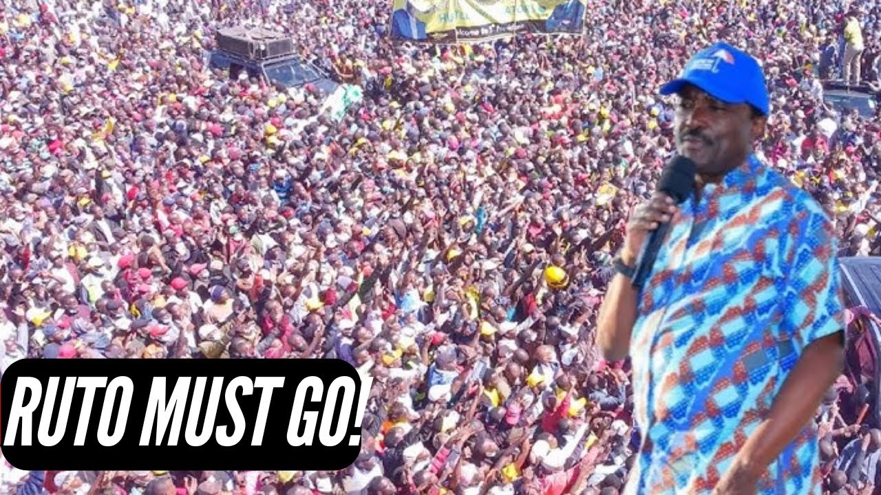 RUTO MUST GO! KALONZO CHARGED RALLY IN MWEA, KIRINYAGA AS RESIDENTS ...